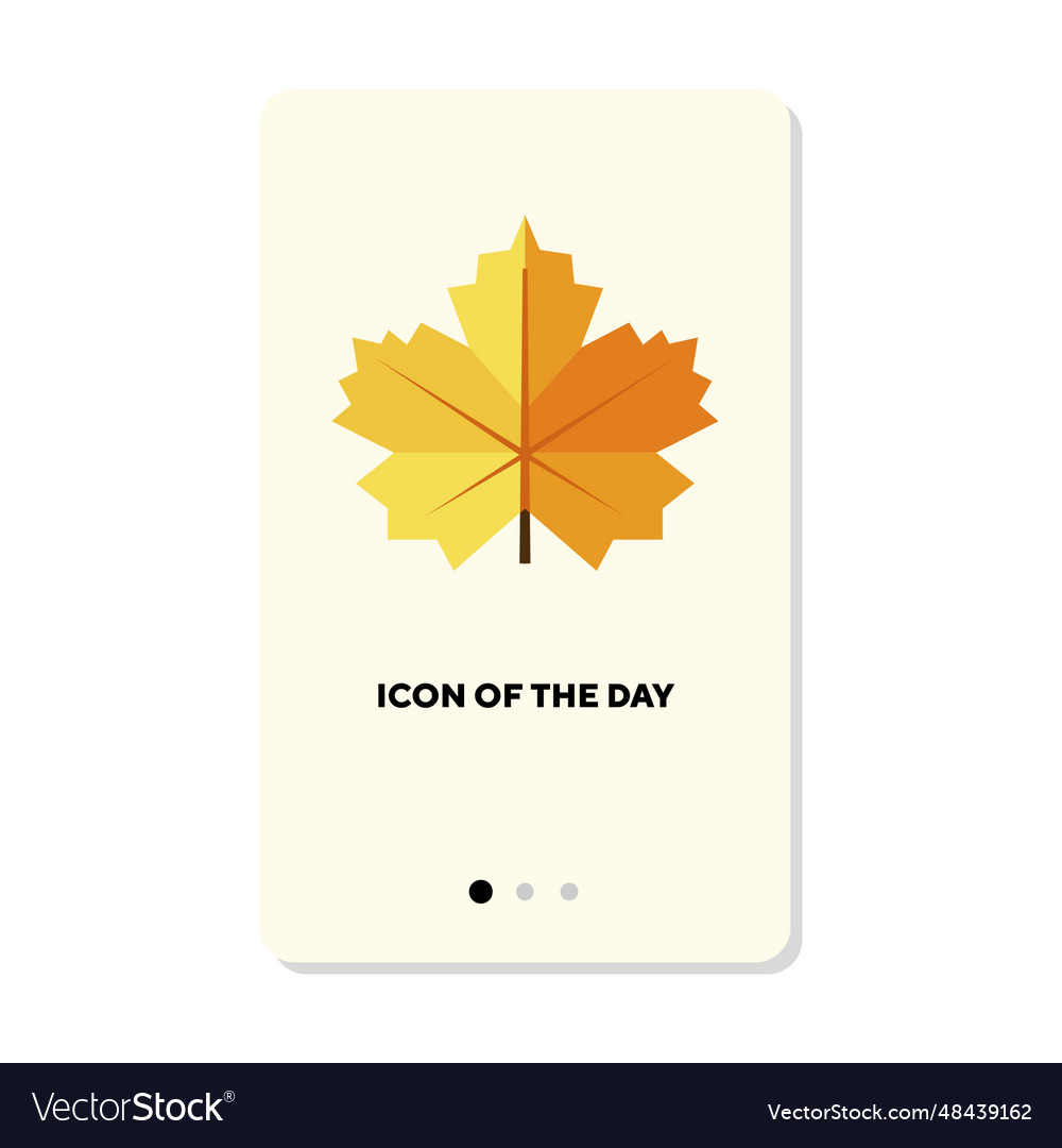 Leaf flat icon Royalty Free Vector Image - VectorStock