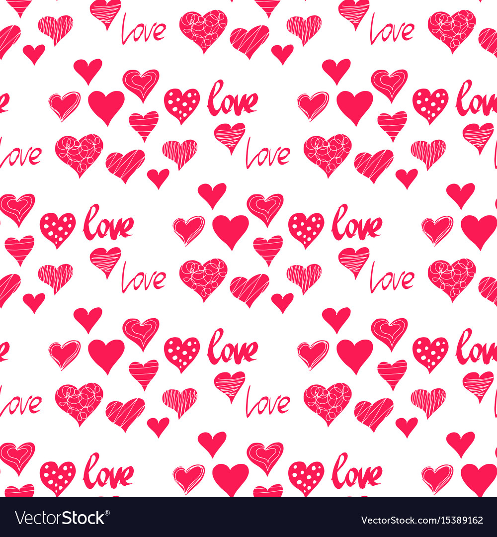 Love pattern Royalty Free Vector Image - VectorStock