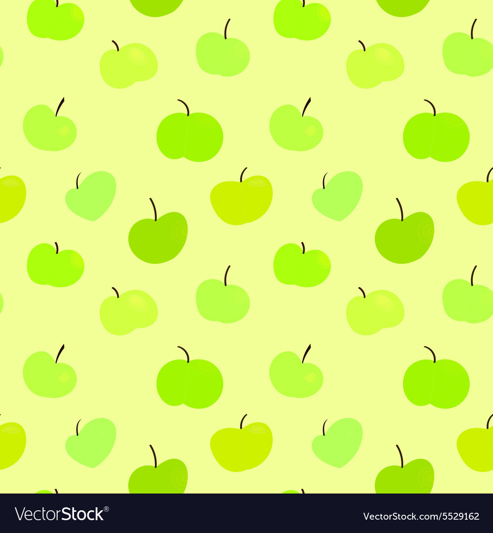 Seamless pattern apples eps10 Royalty Free Vector Image