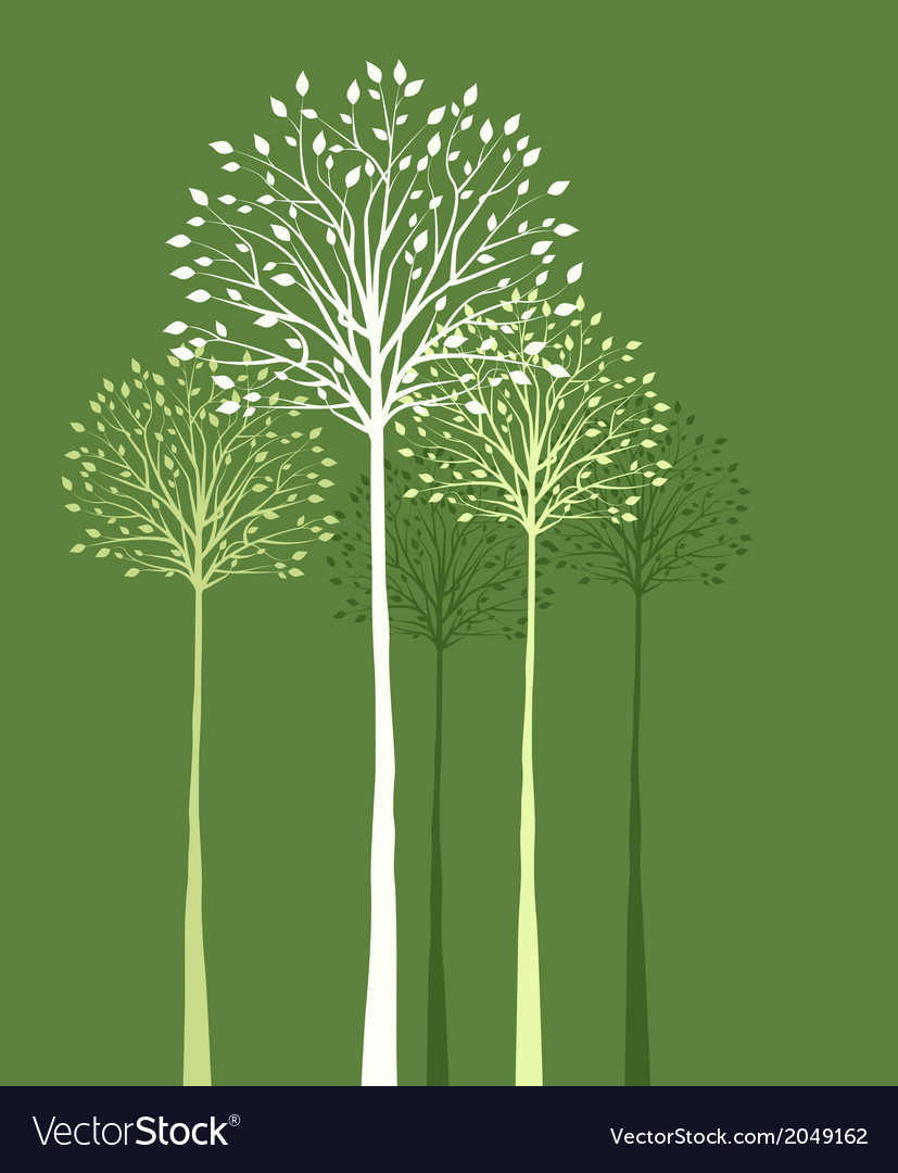 Trees Royalty Free Vector Image - VectorStock