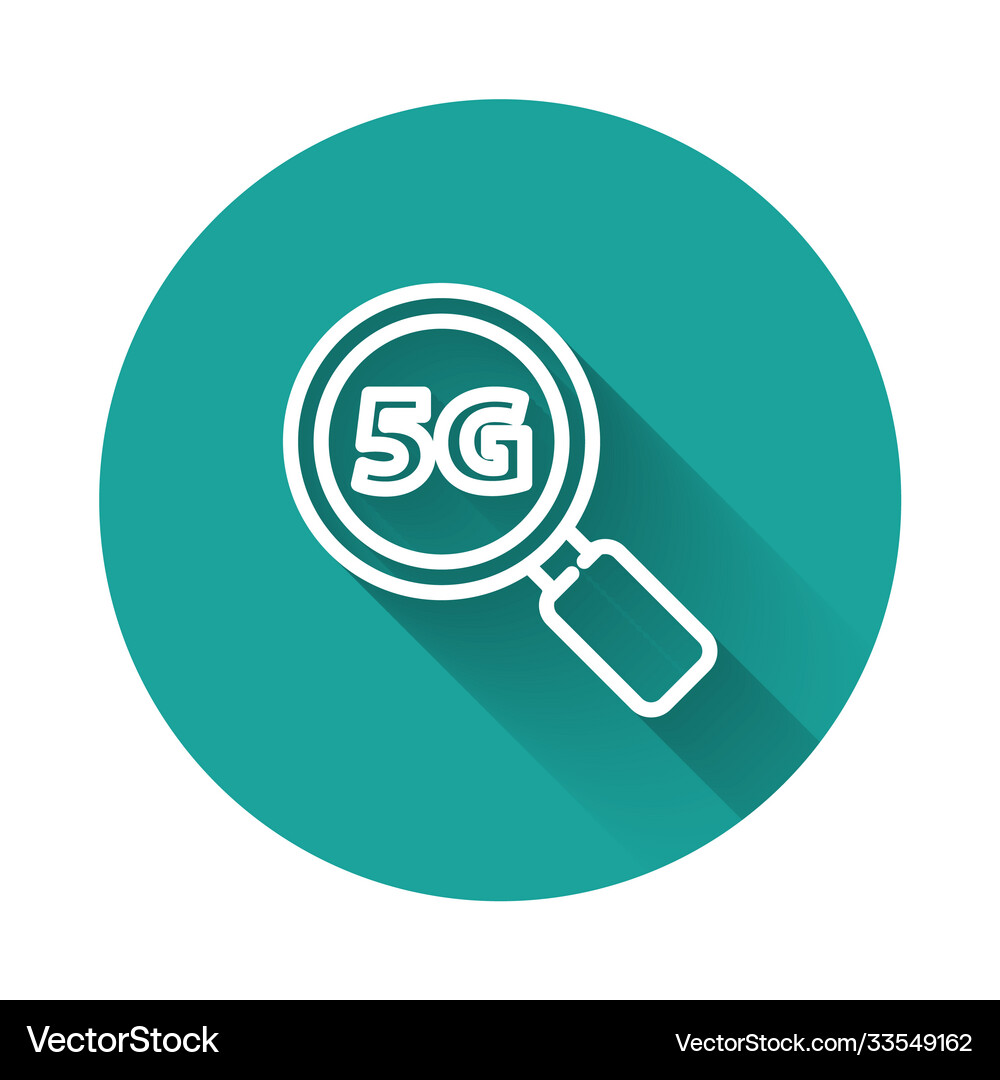 White line search 5g new wireless internet wifi Vector Image