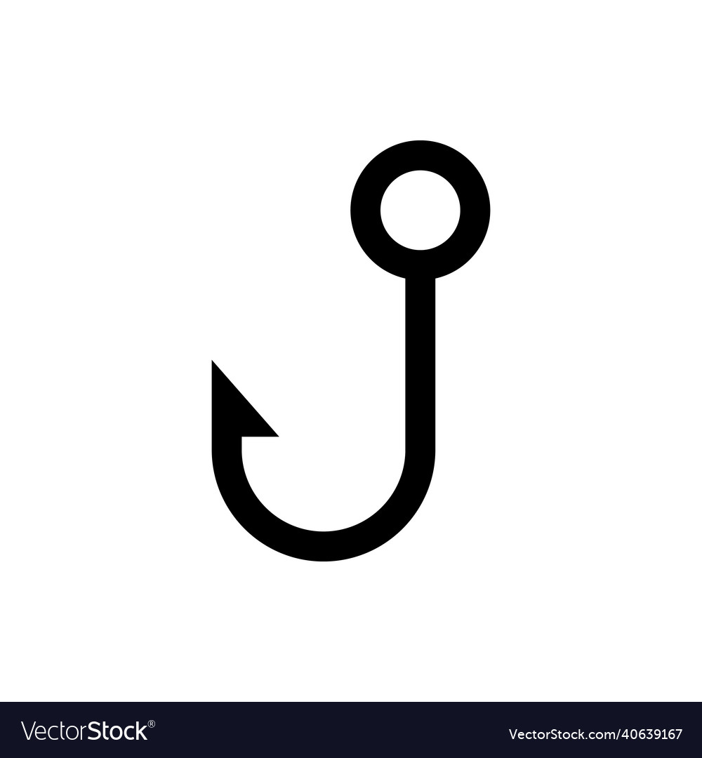 Fishing hook icon Royalty Free Vector Image - VectorStock
