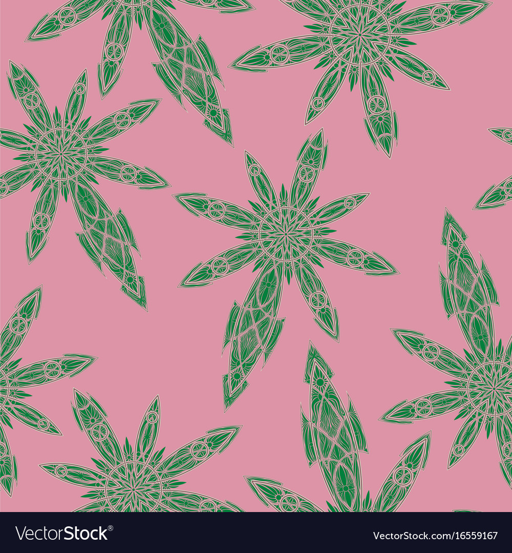 Pattern in flower style Royalty Free Vector Image
