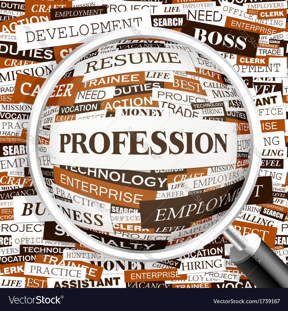 Profession Royalty Free Vector Image - VectorStock