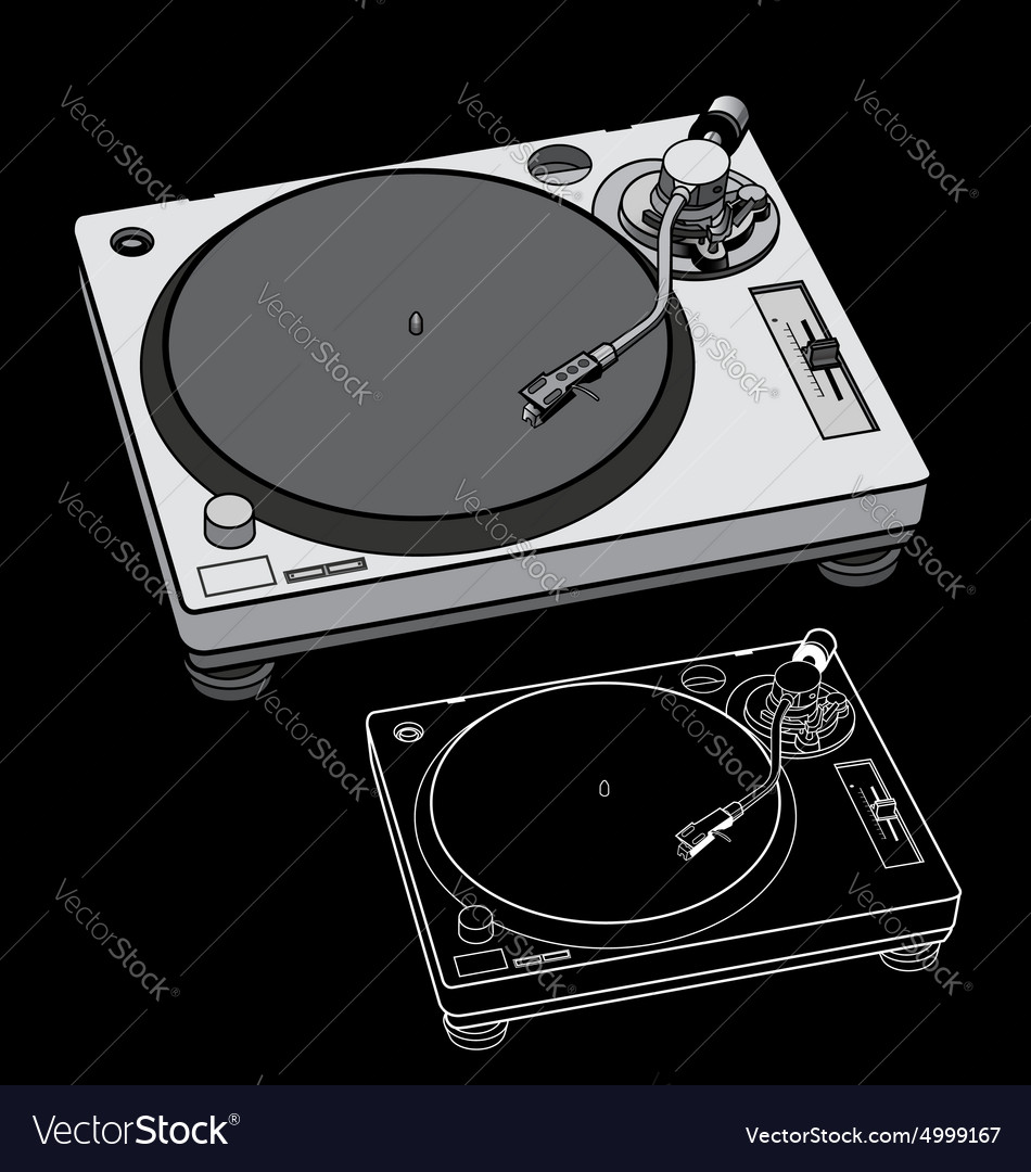 Turntable Royalty Free Vector Image - VectorStock