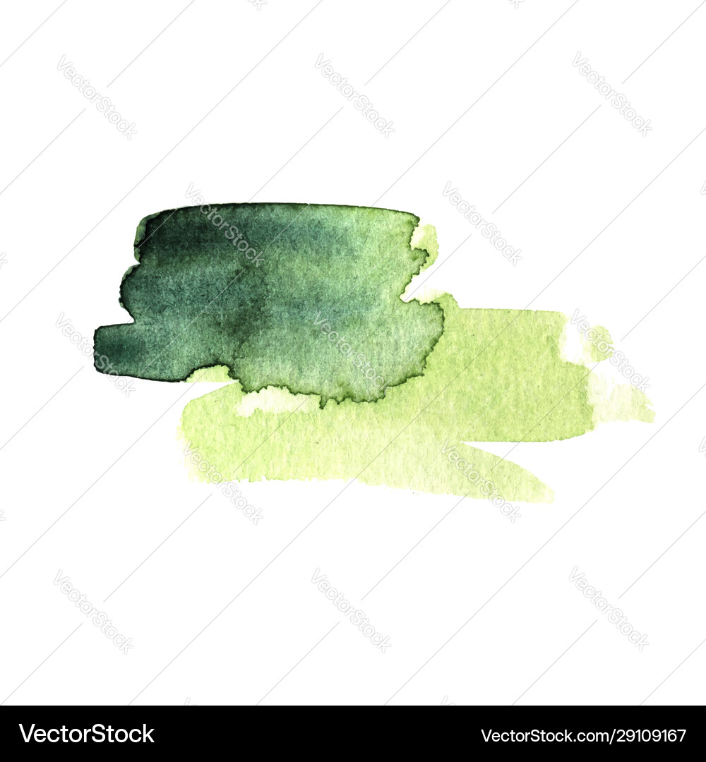 Watercolor ink spot wet brush stroke Royalty Free Vector