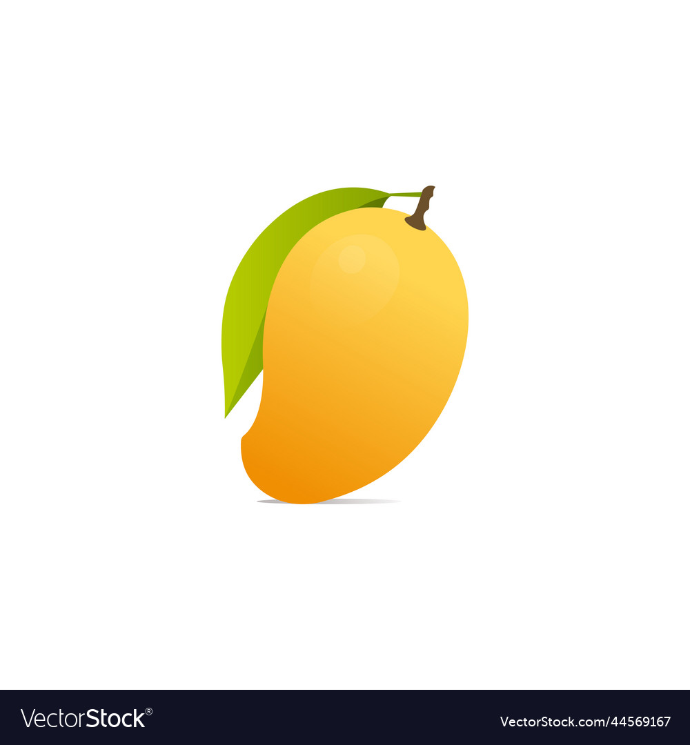 Yellow mango Royalty Free Vector Image - VectorStock