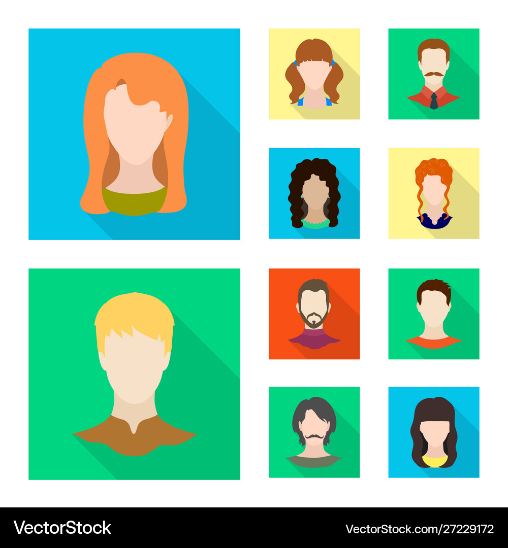 Design avatar and dummy sign collection Royalty Free Vector