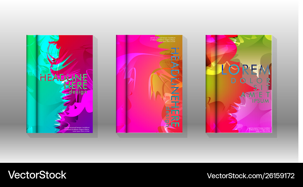 Design background cover with colorful abstract Vector Image