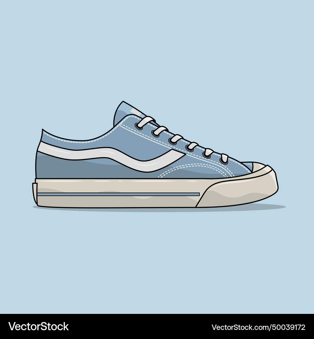 Famous casual shoes Royalty Free Vector Image - VectorStock