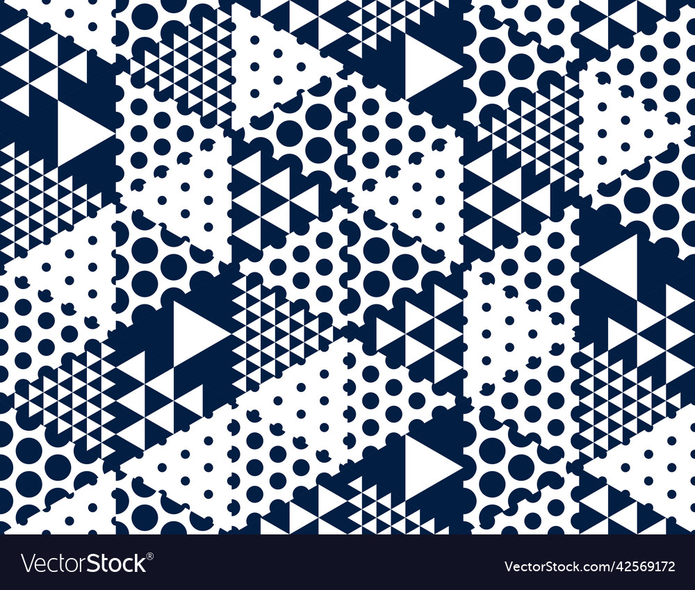 Geometric 3d seamless pattern with cubes rhombus Vector Image Geometric 3d seamless pattern with cubes rhombus Vector Image