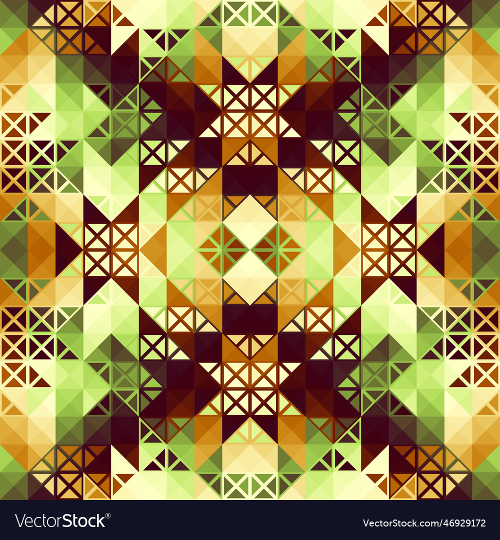 Geometric abstract triangles pattern seamless Vector Image