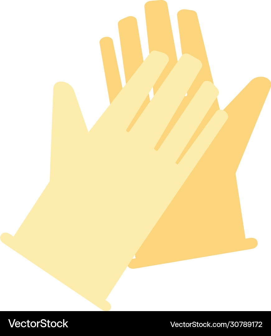 Gloves symbol protection on white background Vector Image