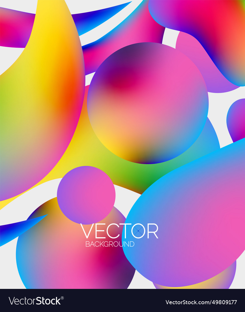 Abstract liquid bubble background Royalty Free Vector Image