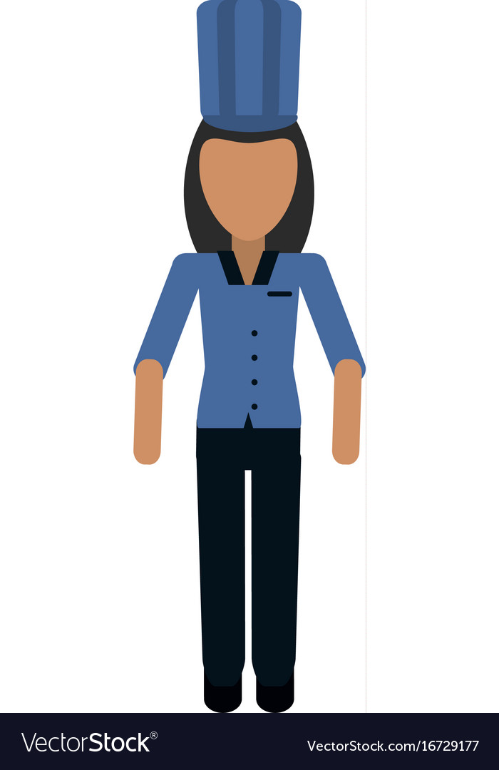 Chef or cook with apron avatar icon image Vector Image