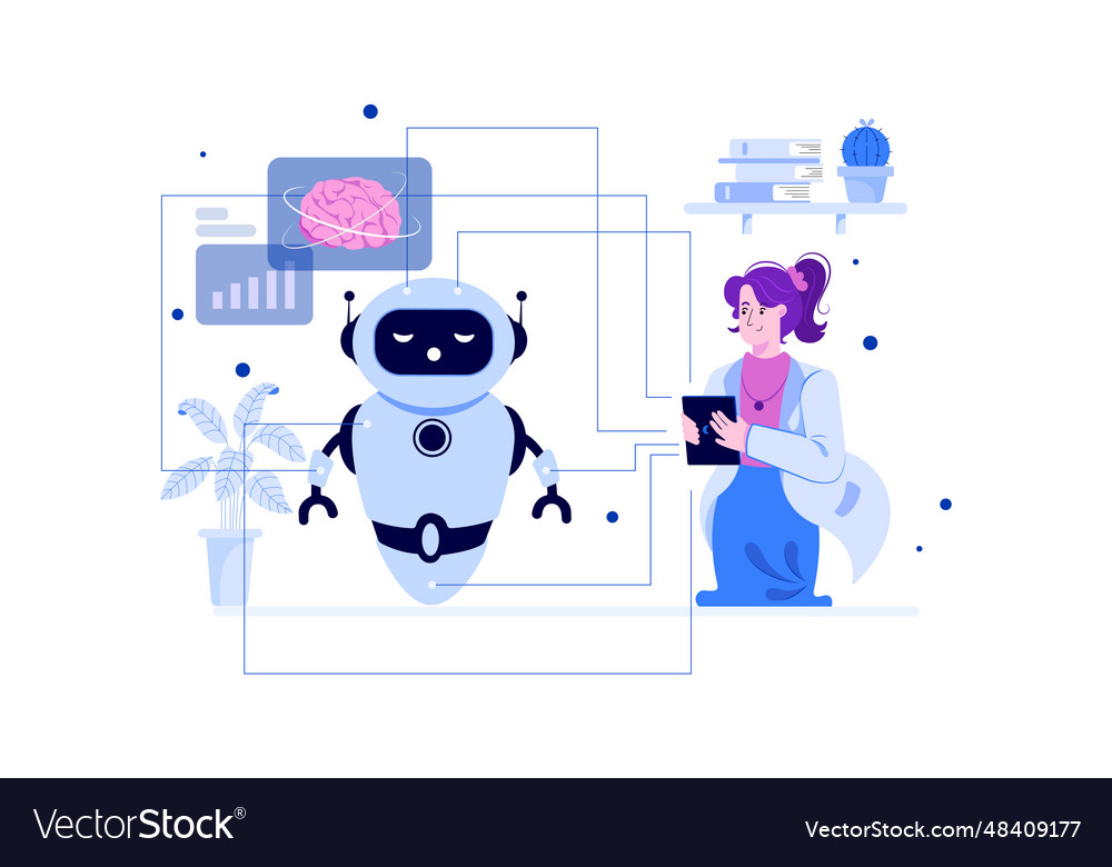 Deep learning concept Royalty Free Vector Image