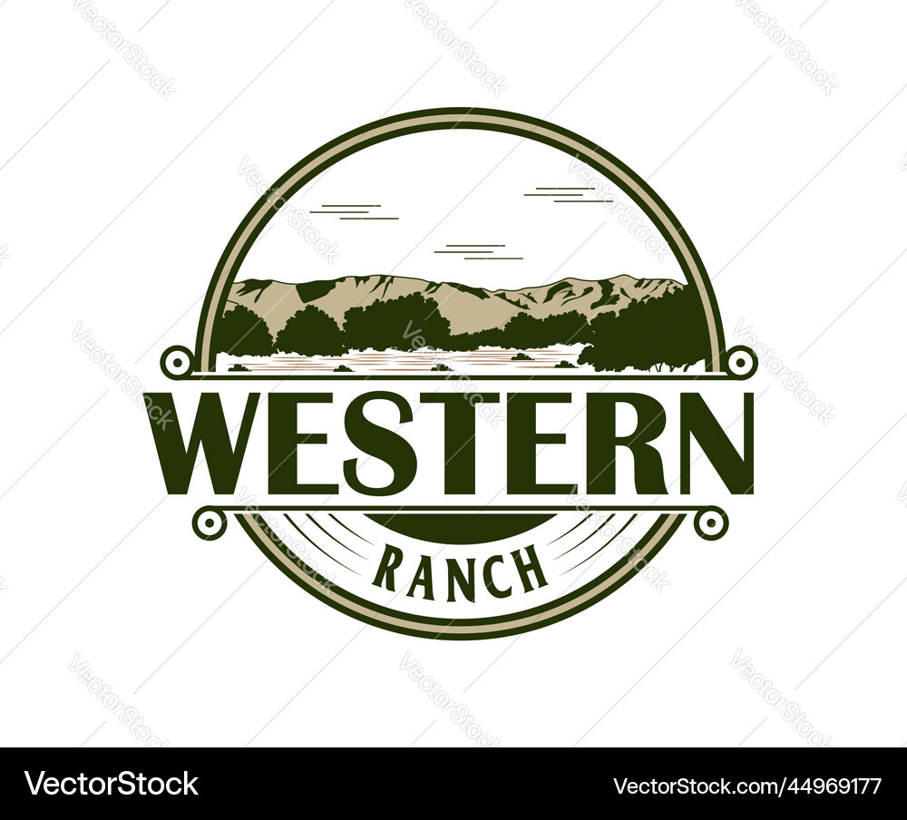 Land owning landscape logo design template Vector Image