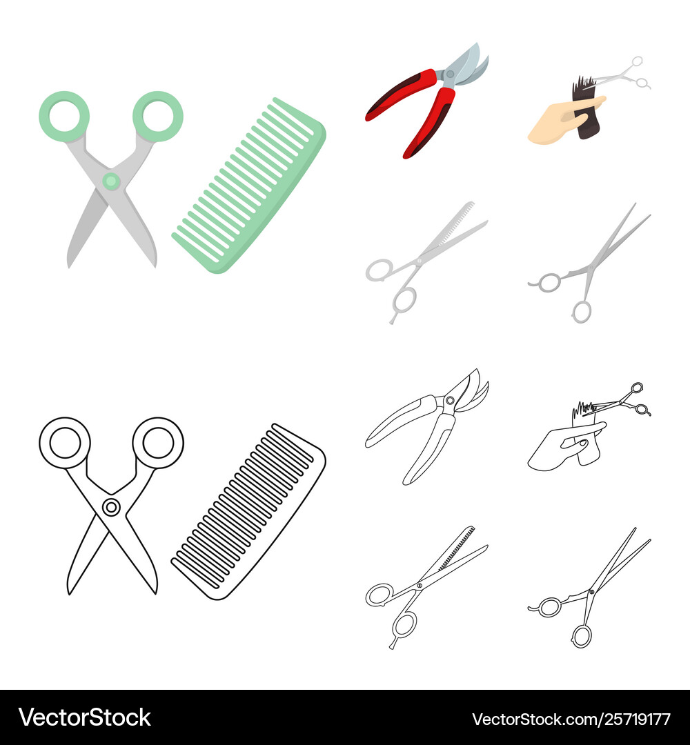Scissor and craft symbol Royalty Free Vector Image