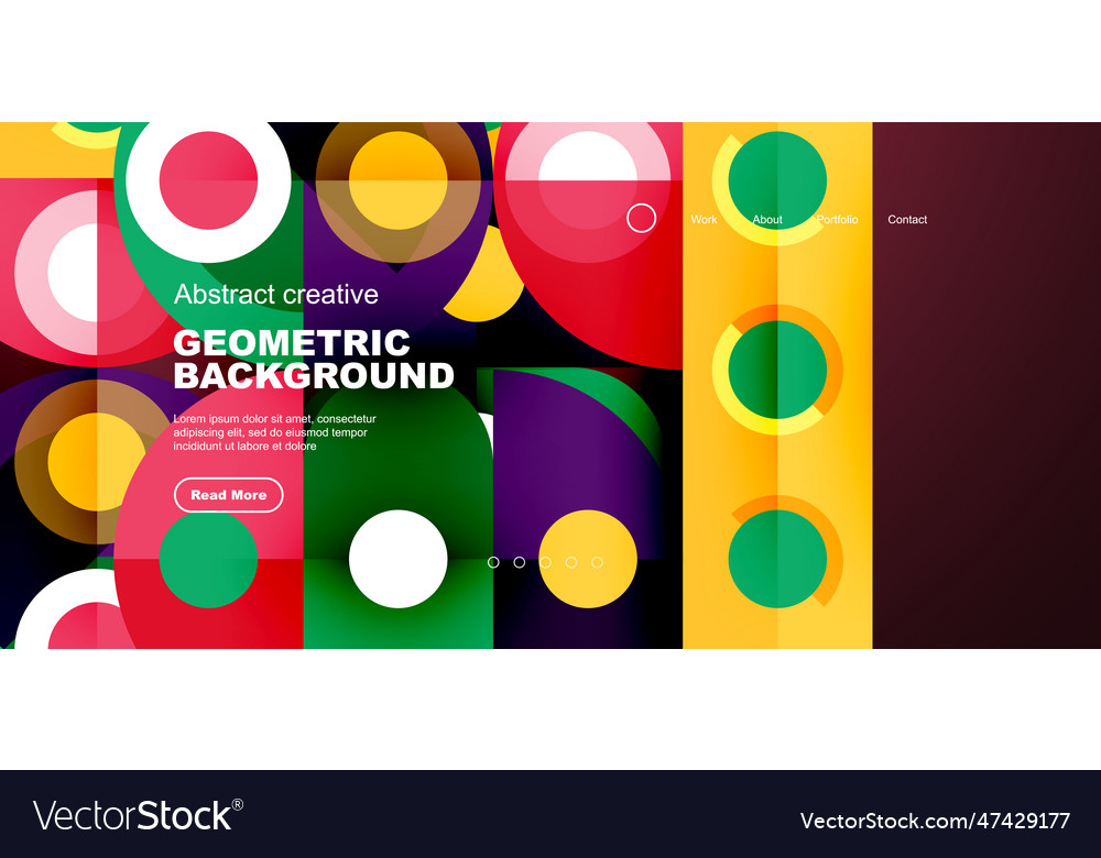 Simple circles and round elements pattern Vector Image