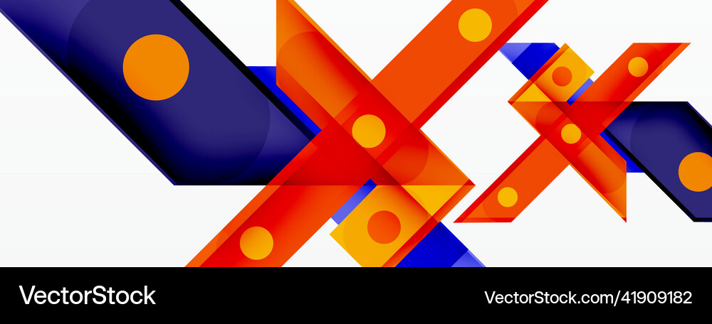 Bright colorful straight lines geometric abstract Vector Image