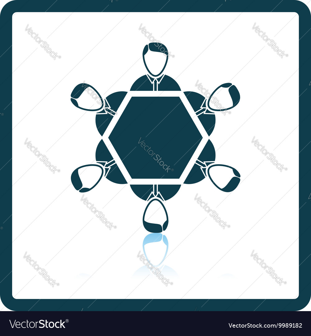 Conversation table icon Royalty Free Vector Image