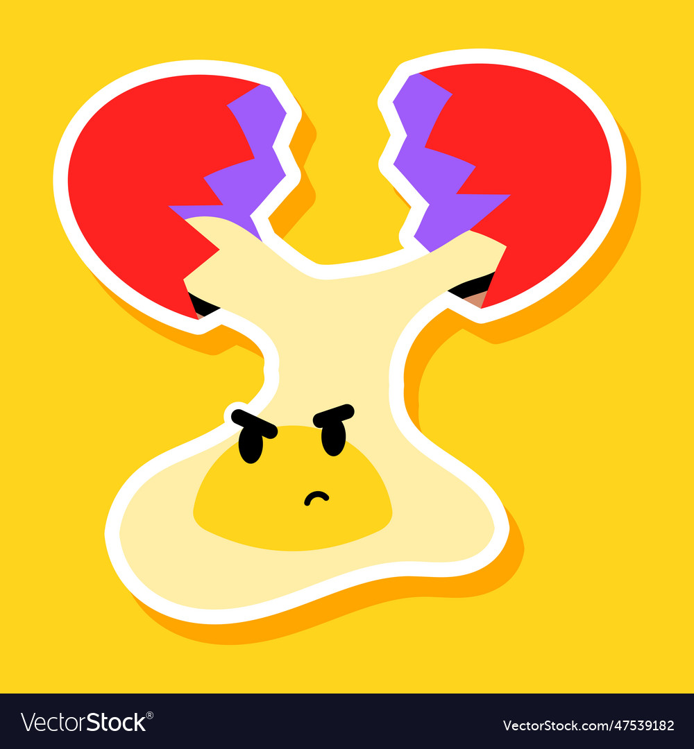 Cracking egg Royalty Free Vector Image - VectorStock