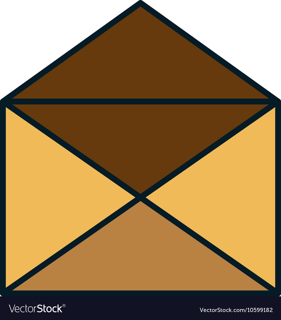 Open envelope mail Royalty Free Vector Image - VectorStock