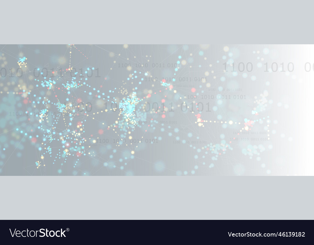 Quantum processing deep learning artificial Vector Image