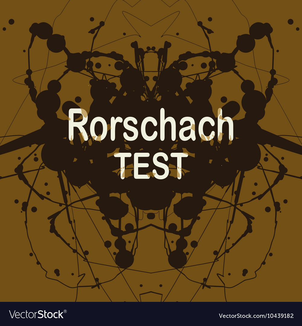 Rorschach inkblot test random Royalty Free Vector Image Rorschach inkblot test random Royalty Free Vector Image