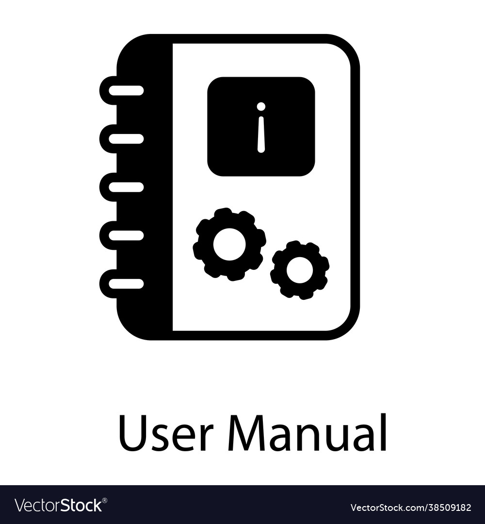 User manual Royalty Free Vector Image - VectorStock