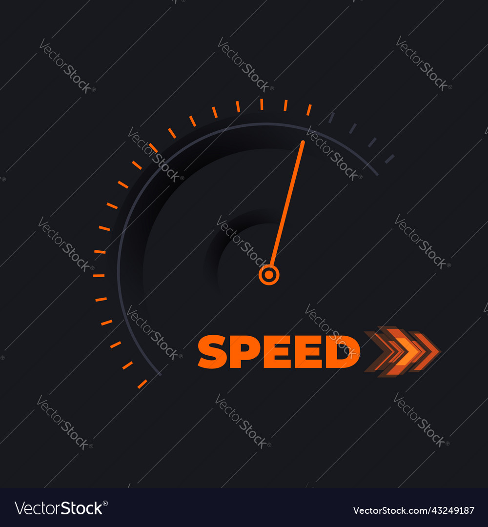 Abstract speedometer concept template Royalty Free Vector