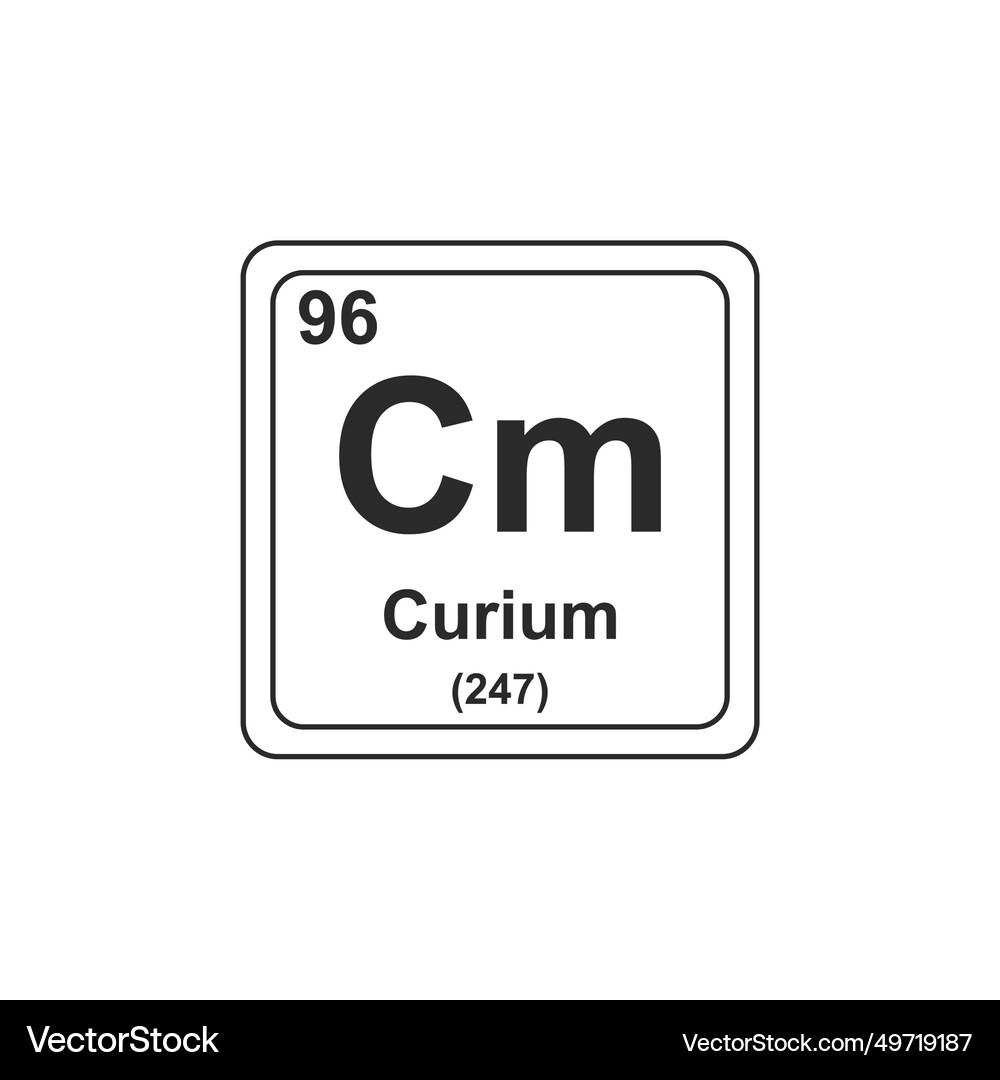 Chemical sign and symbol Royalty Free Vector Image