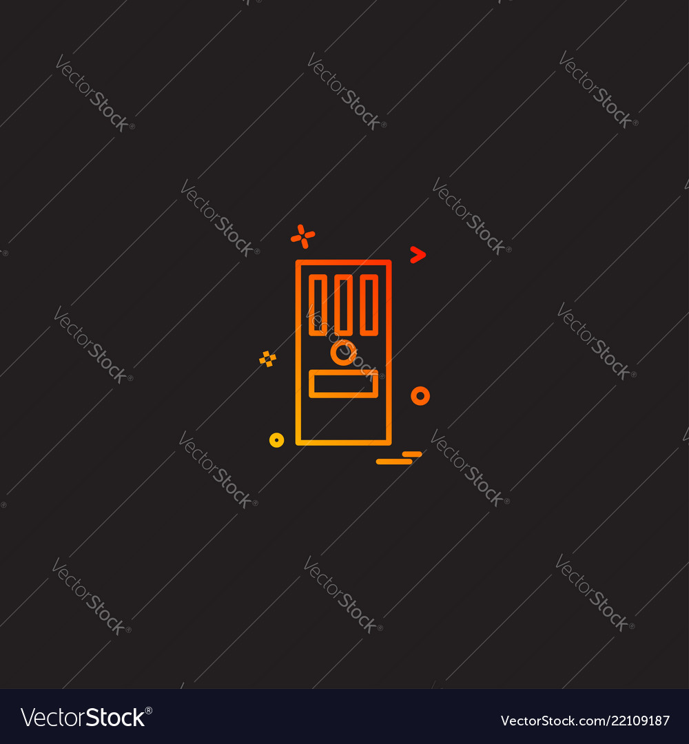 Cpu icon design Royalty Free Vector Image - VectorStock