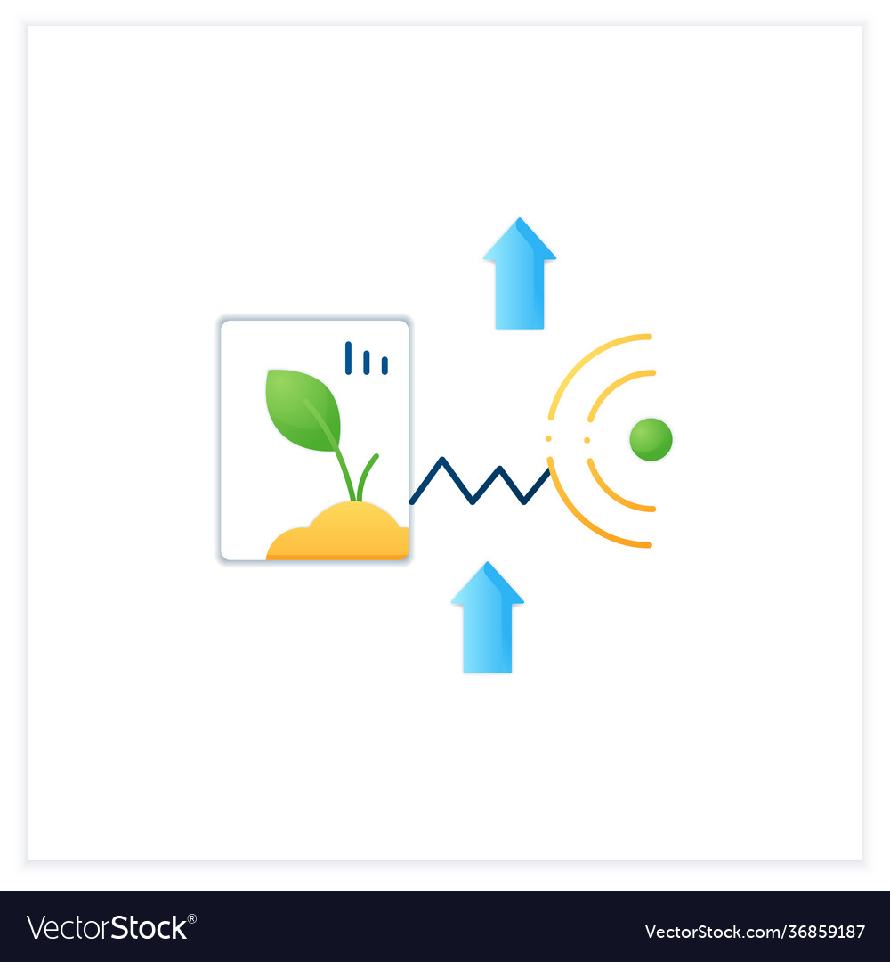 Crop monitoring flat icon Royalty Free Vector Image Crop monitoring flat icon Royalty Free Vector Image