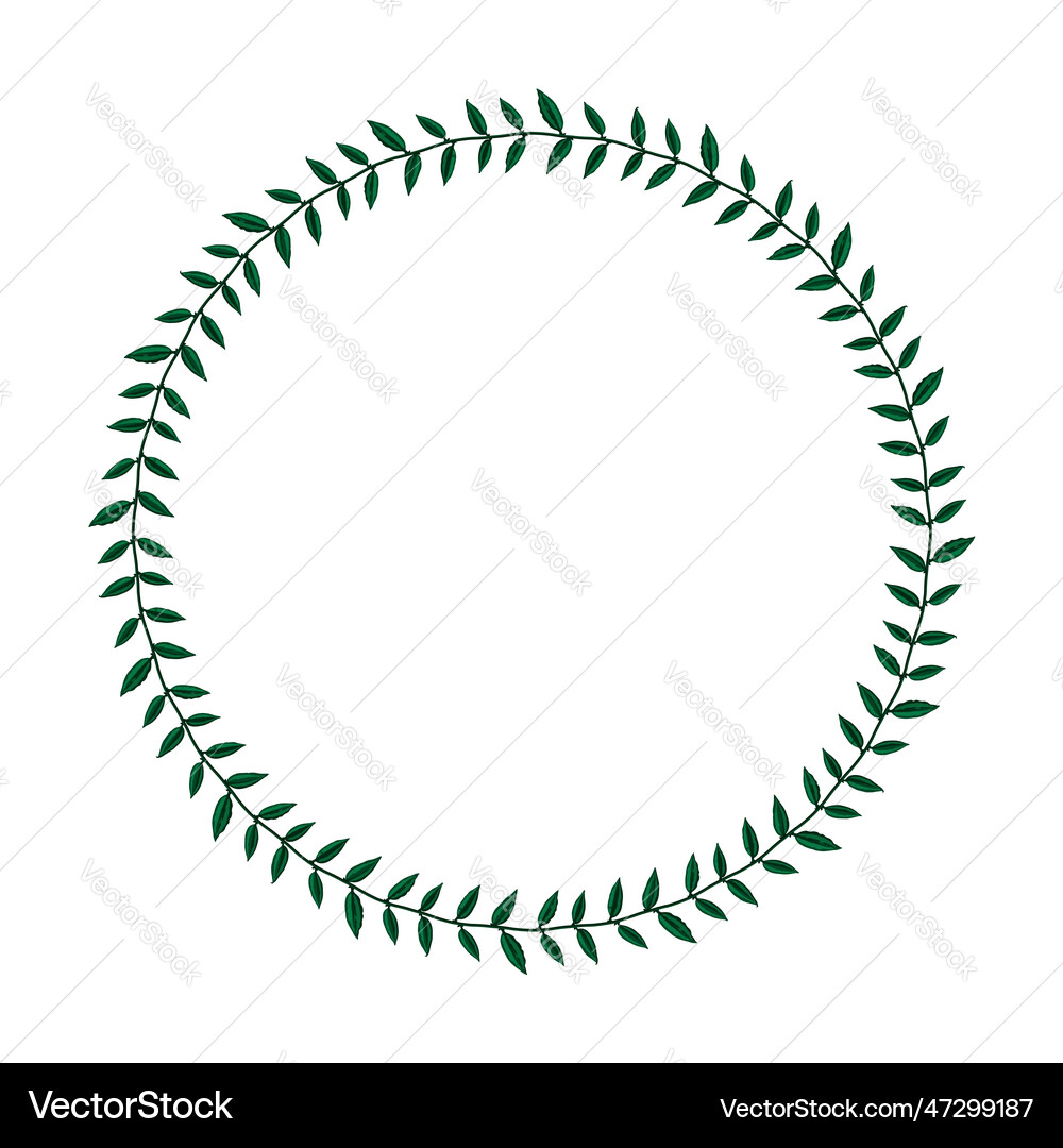 Green blooming tradescantia plant frame Royalty Free Vector
