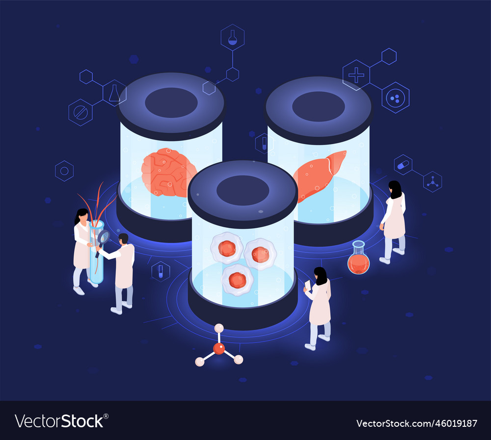 Isometric genetic engineering concept Royalty Free Vector Isometric genetic engineering concept Royalty Free Vector