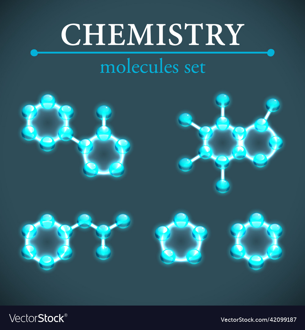 Molecules icons set Royalty Free Vector Image - VectorStock Molecules icons set Royalty Free Vector Image - VectorStock