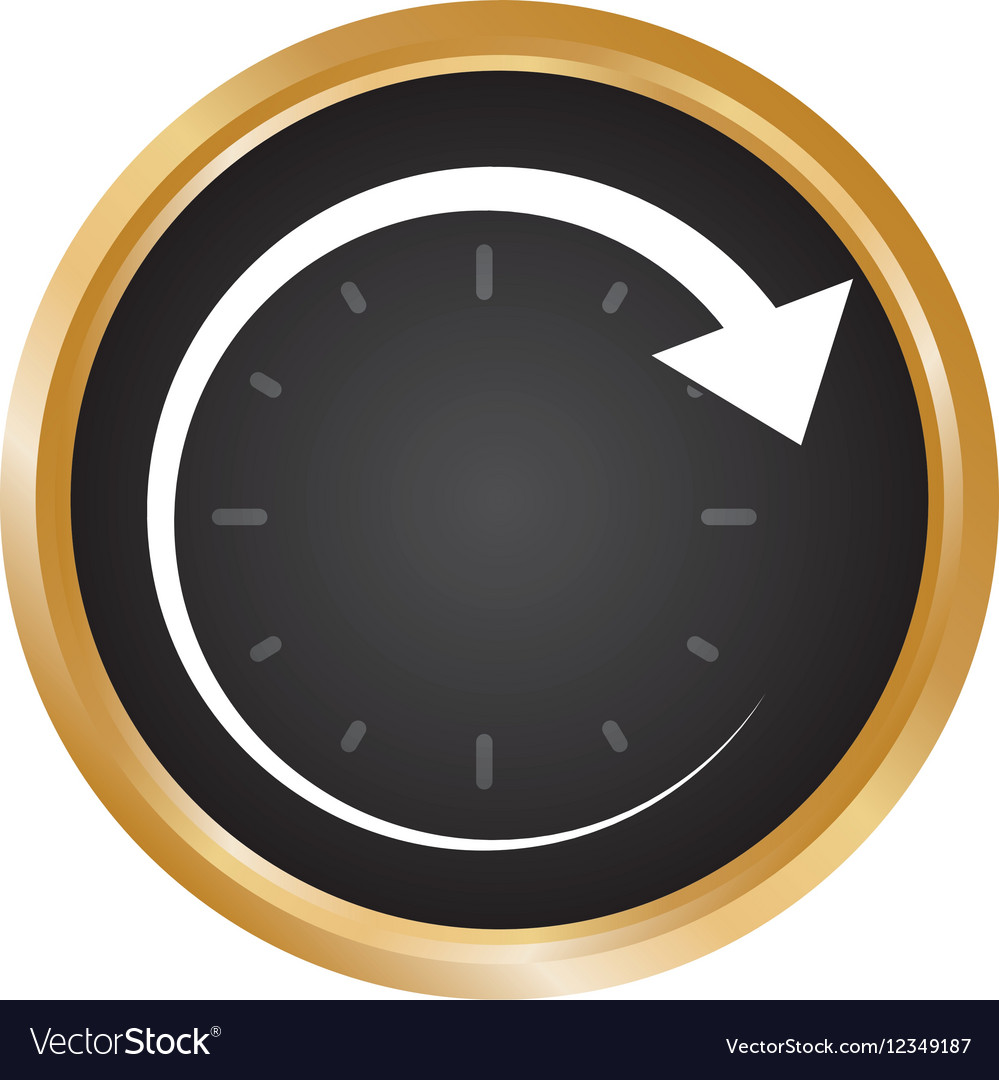 Time clock symbol Royalty Free Vector Image - VectorStock