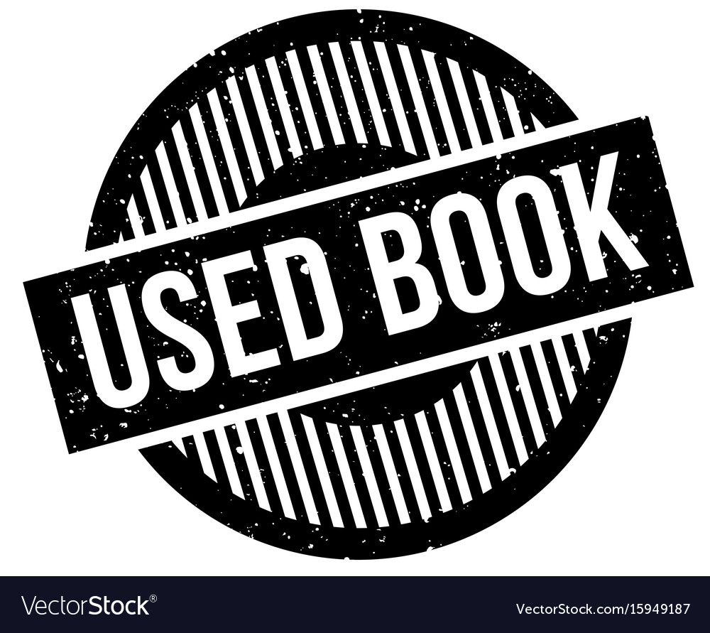 Used book rubber stamp Royalty Free Vector Image