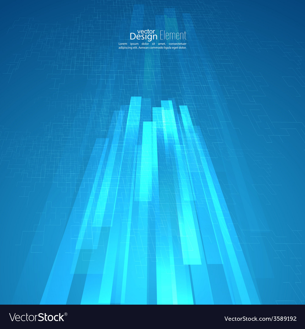 Abstract background with glowing grid Royalty Free Vector