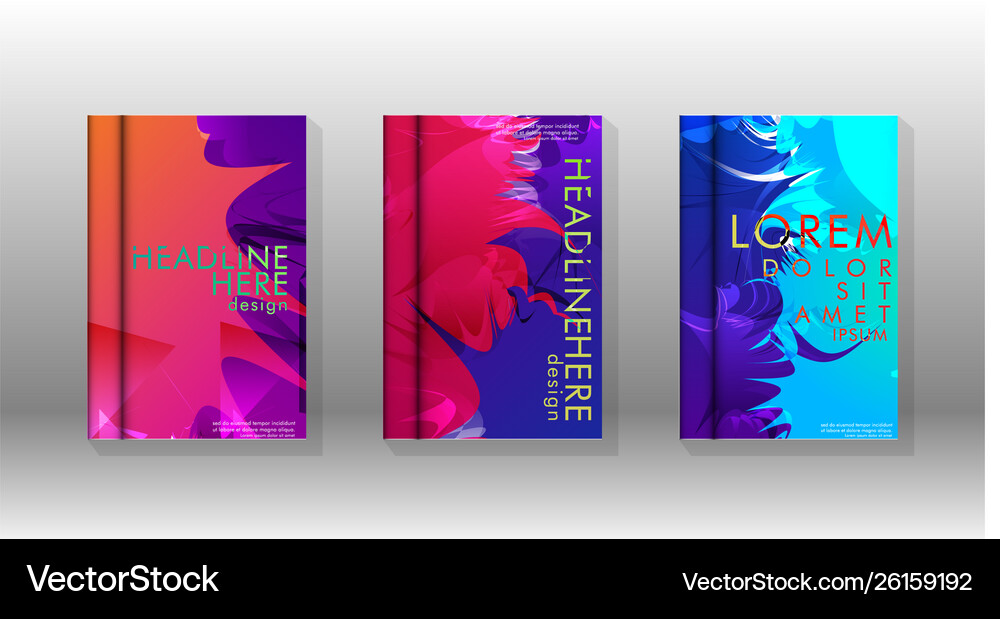 Design background cover with colorful abstract Vector Image