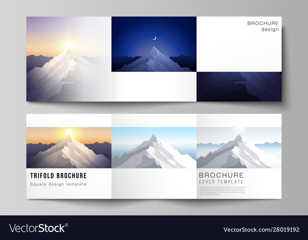 Minimal editable layout square format Royalty Free Vector