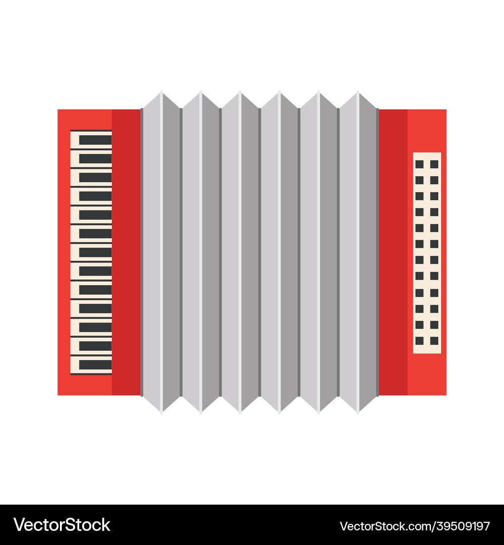 Accordion musical instrument Royalty Free Vector Image