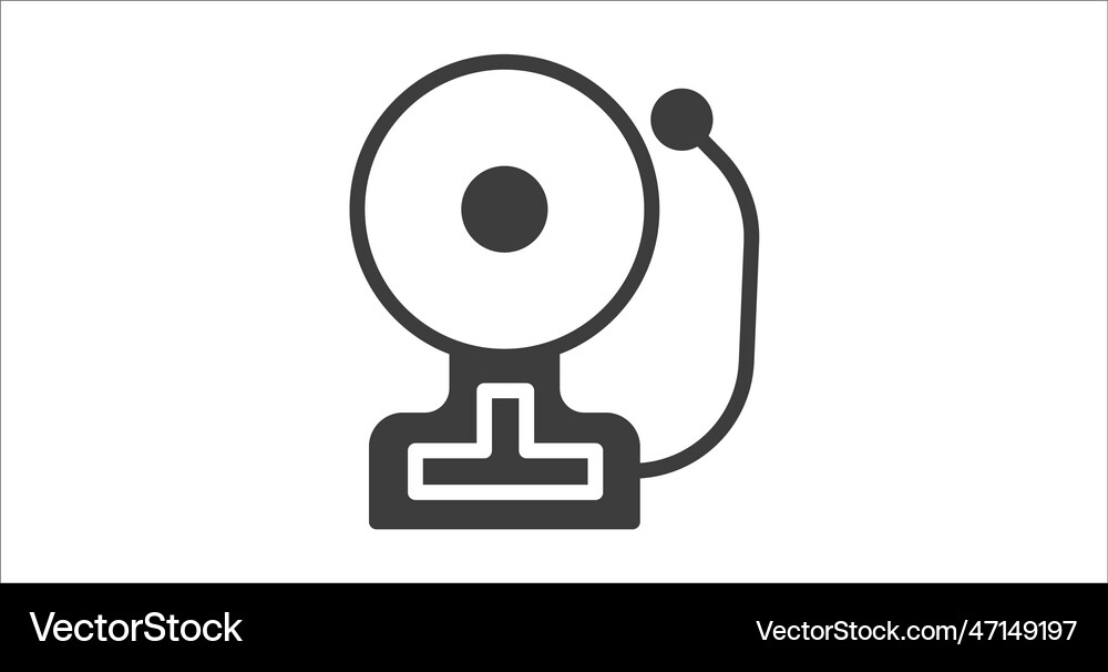 Electric bell icon filled bell icon from Vector Image