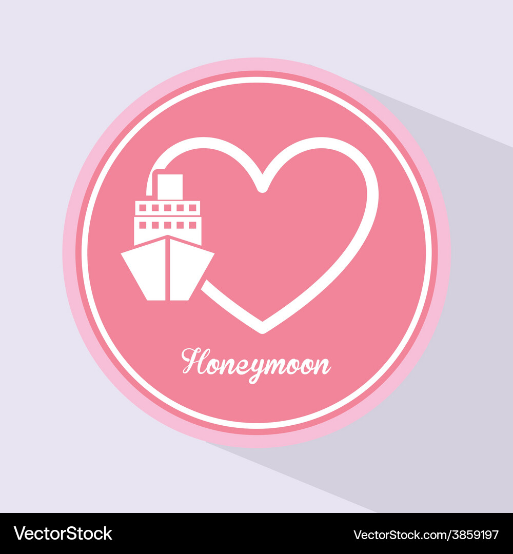 Honeymoon Royalty Free Vector Image - VectorStock