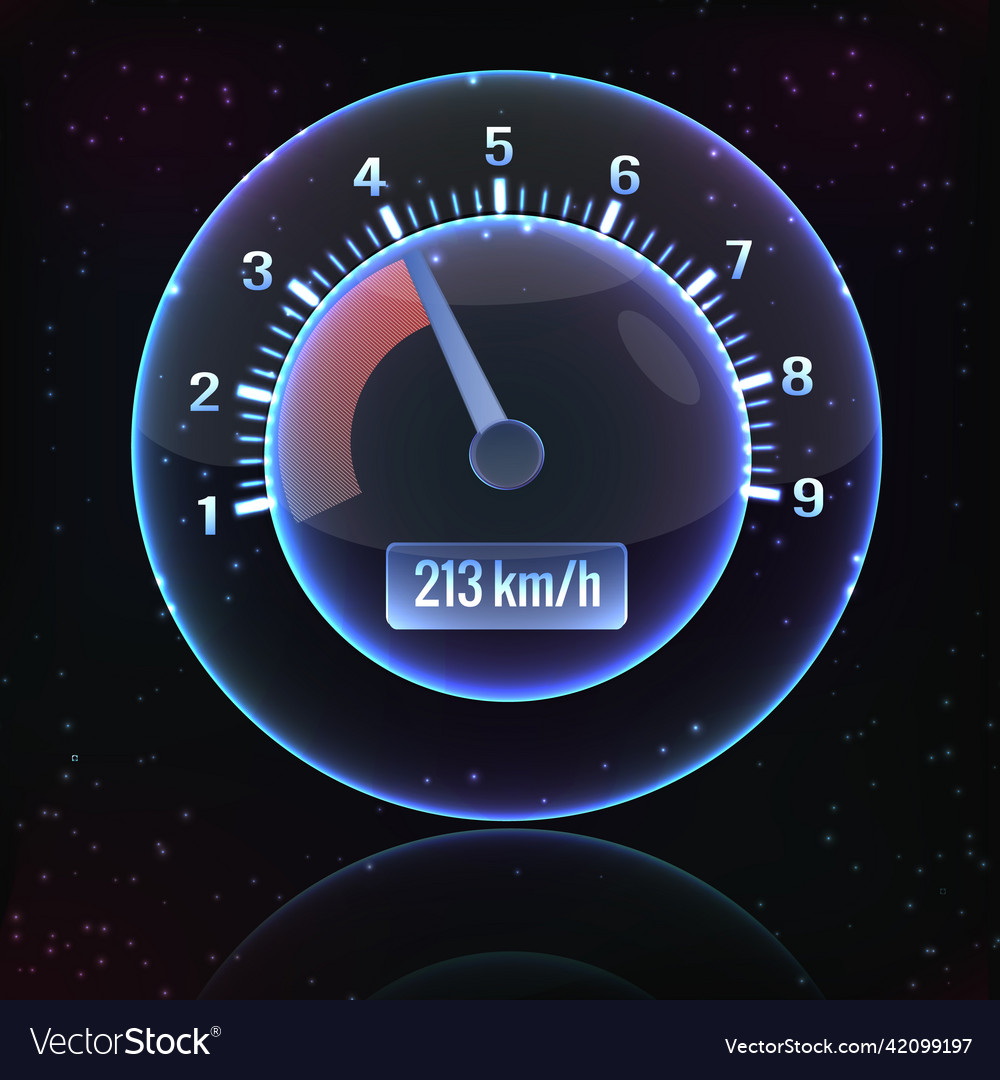 Speedometer interface background Royalty Free Vector Image