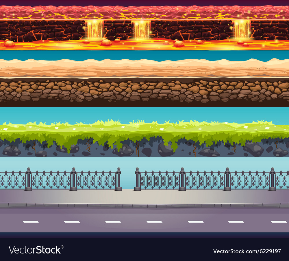 Tileable game background Royalty Free Vector Image