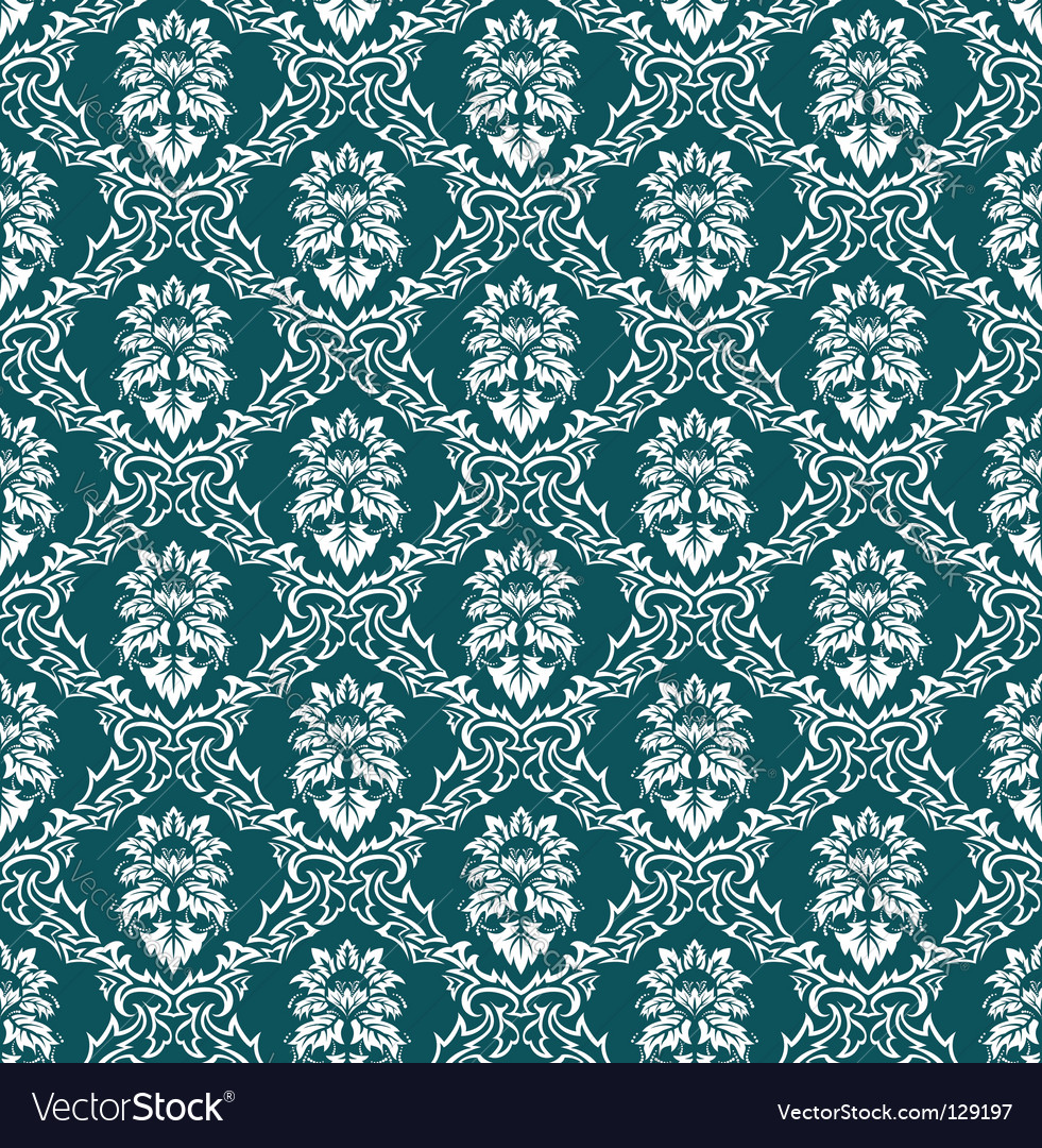 Vintage damask pattern Royalty Free Vector Image