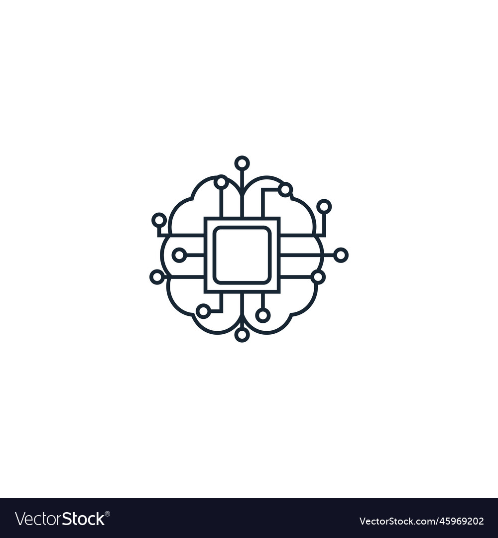 Artificial intelligence creative icon from Vector Image