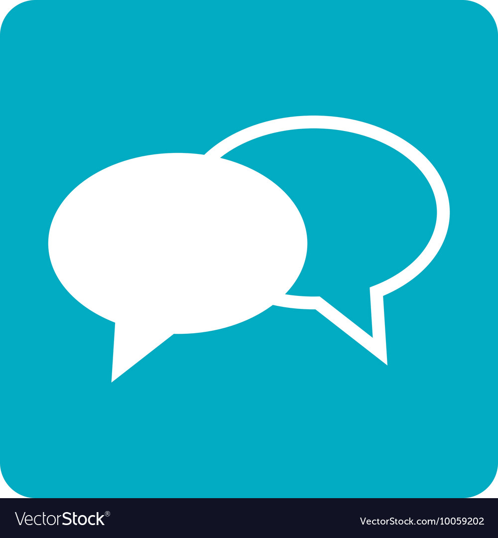 Conversation bubble icon Royalty Free Vector Image